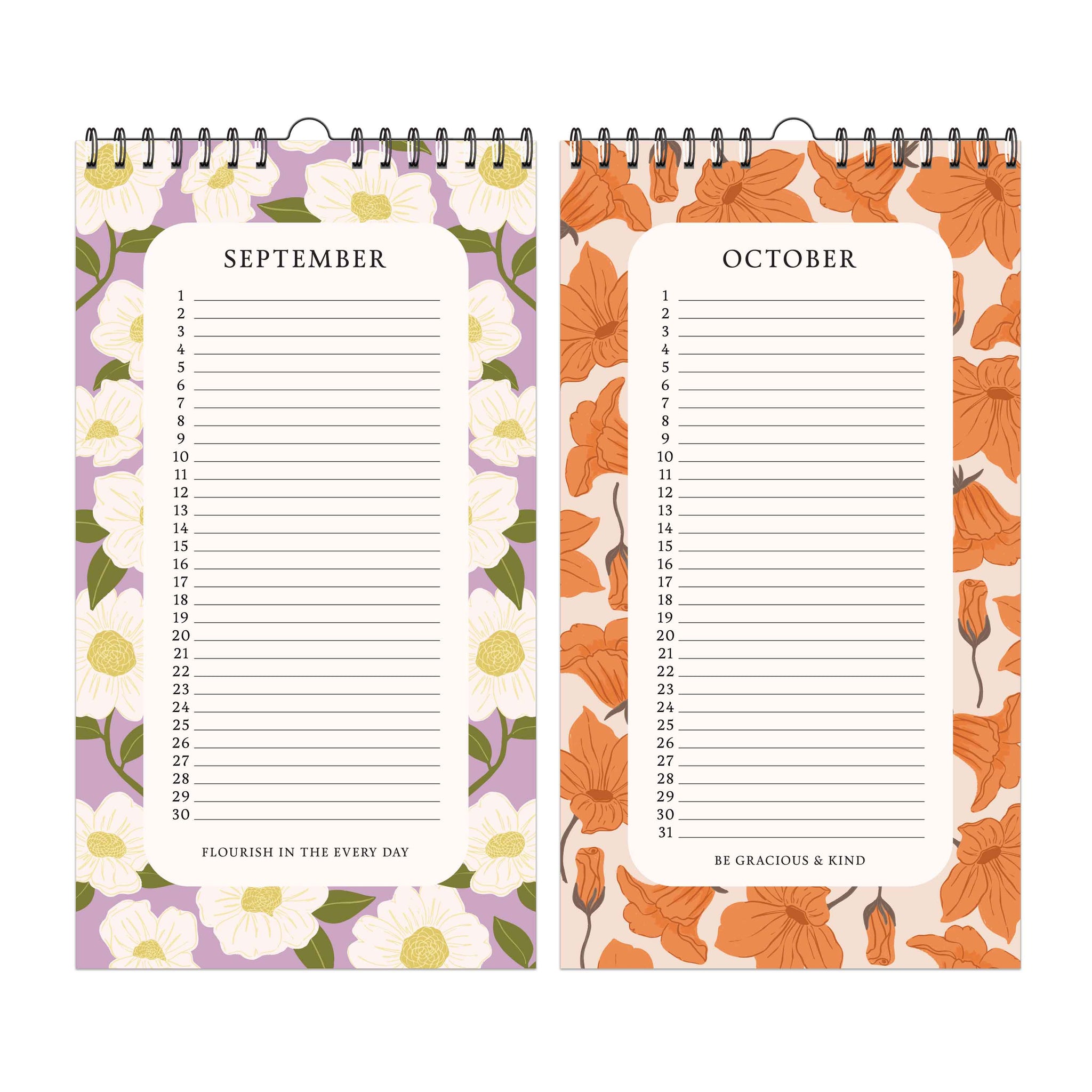 The Flower Garden 12-Month Perpetual Calendar – Timberbloom